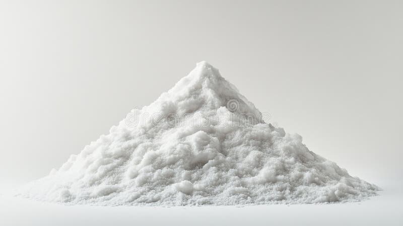 A Large Pile of White Powder Stock Illustration - Illustration of blend ...