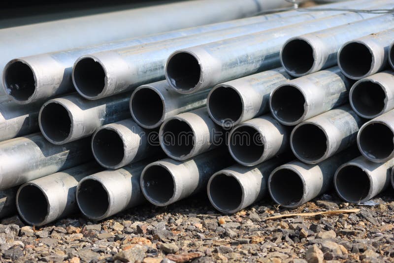 Large Piles of Steel Columns for the Construction of a Strong Steel ...