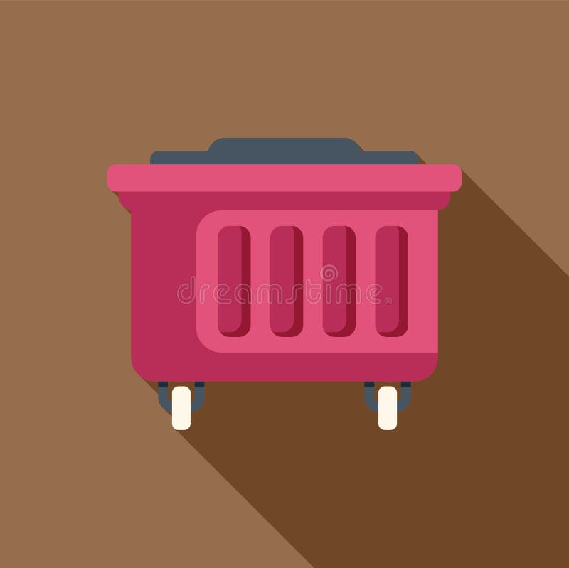 Large Pink Plastic Wheeled Waste Container Standing for Garbage ...