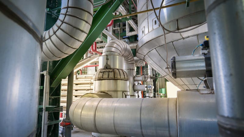 A Large Pipe with a Green and Red Stripe is Shown Stock Image - Image ...