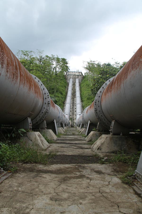 Large Pipe, To Connect the River, Version 5 Stock Photo - Image of ...