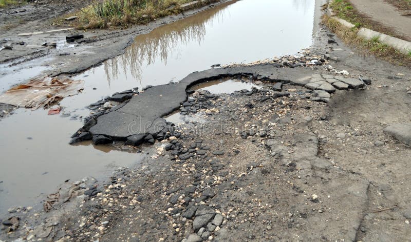 Large pit with asphalt stock photo. Image of conservation - 63518214