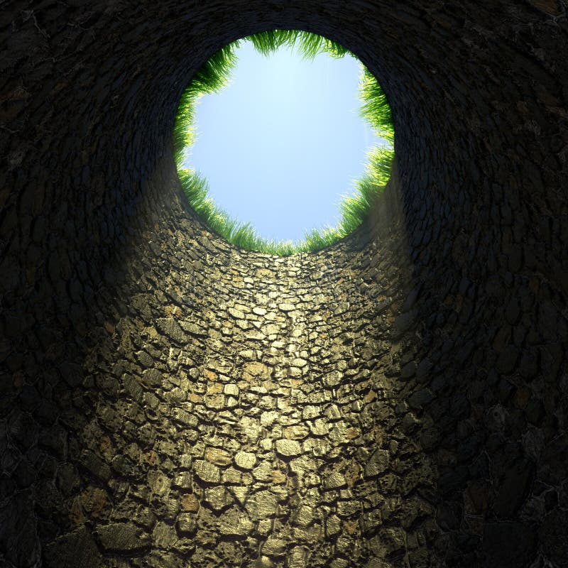 Large pit stock illustration. Illustration of prison - 55299007