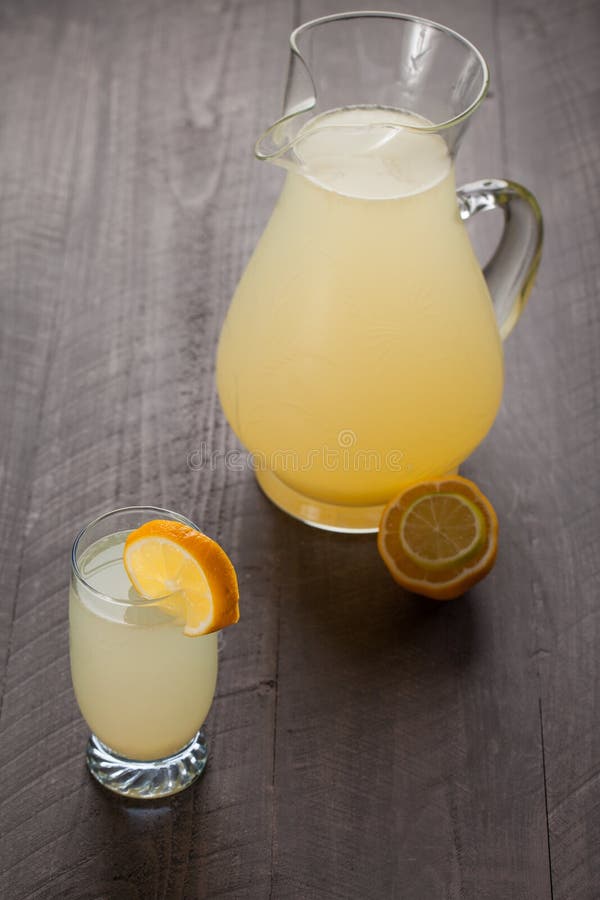 Large pitcher of lemonade stock photo. Image of glass - 65800568