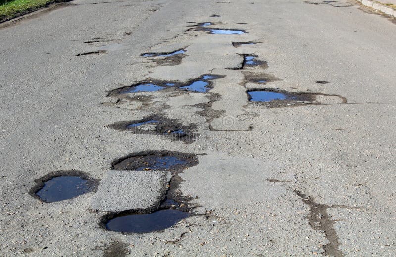 Large pits with asphalt stock image. Image of tilt, scene - 63411135