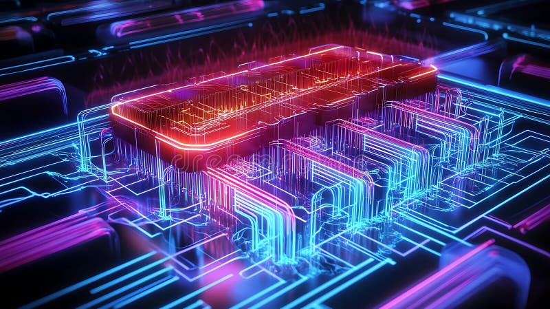 Large Planar Qubit Array with Layered Control Lines, Indicating Modular ...