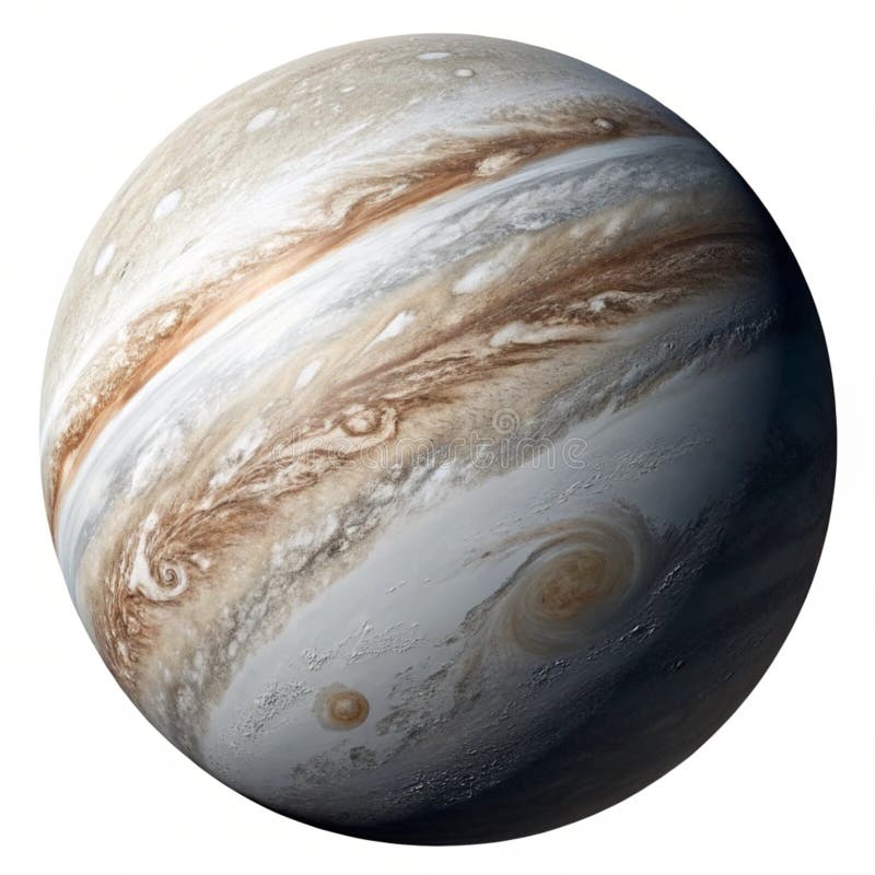 Large Planet Isolated on White Background Stock Illustration ...