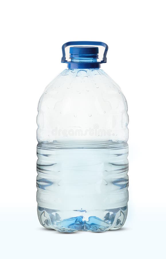 Large Plastic Bottle Half Full of Water Stock Photo - Image of source ...