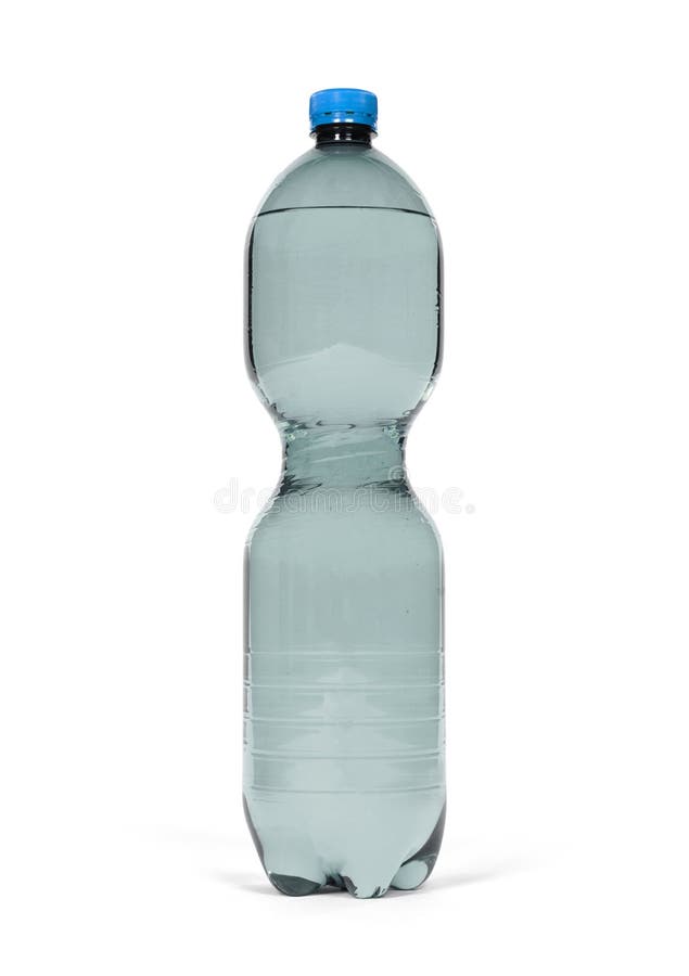 Large Plastic Bottle of Water Stock Image - Image of grey, transparent ...