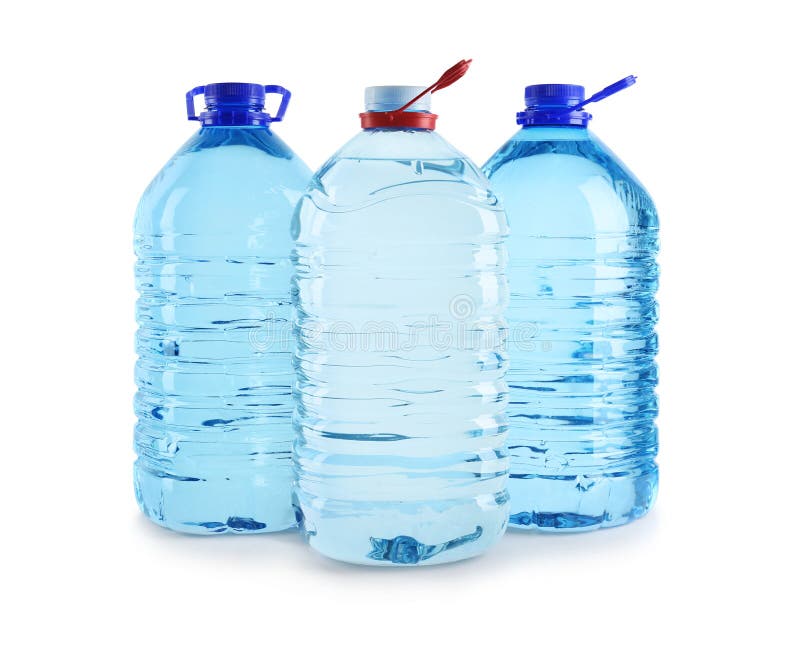 Large Plastic Bottles with Pure Water Stock Image - Image of organic ...