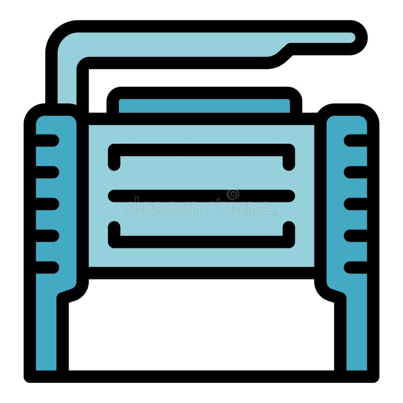 Large Plotter Icon Vector Flat Stock Vector - Illustration of machine ...