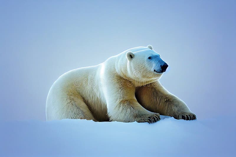 Large Polar Polar Bear Animals in Arctic Stock Illustration ...