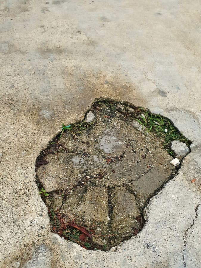 Large pot hole stock photo. Image of puddle, damage - 332712890