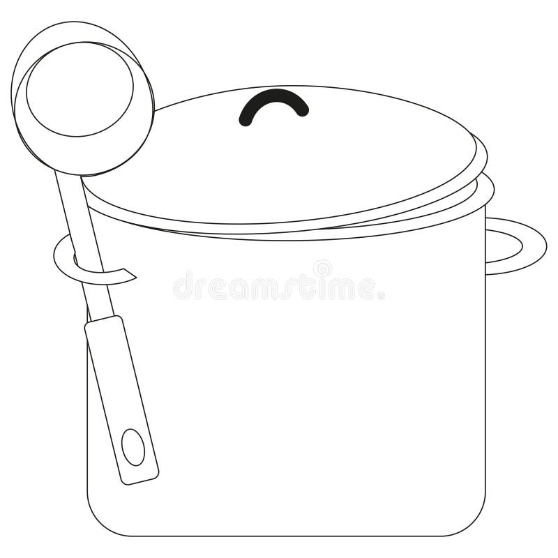 Simple Kitchen Interior with Refrigerator, Kitchen Cabinets, Table and ...