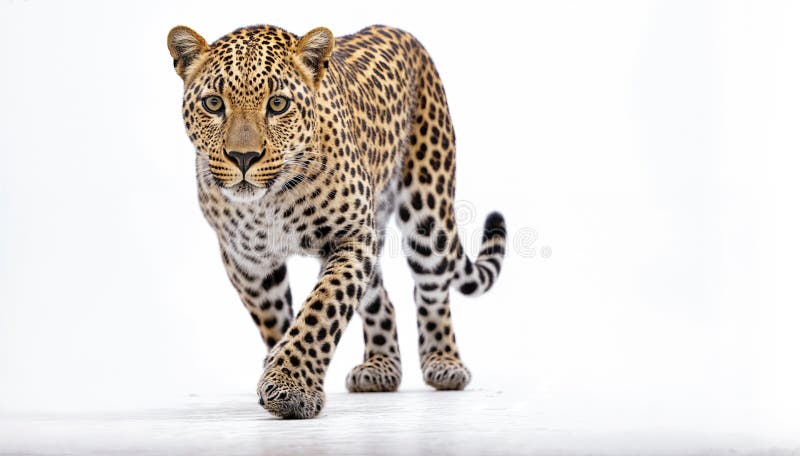A Large and Powerful Leopard with a Thick Coat of Fur, Sharp, and a ...