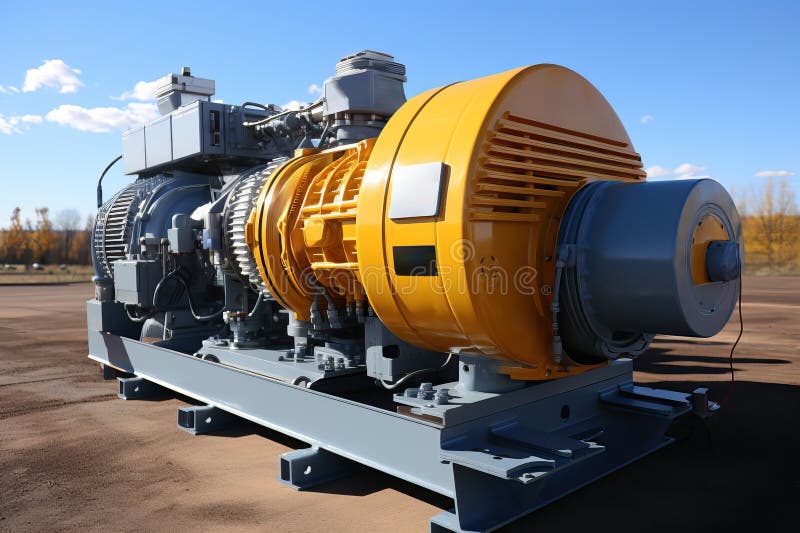 A Large and Powerful Pump for a Drilling Rig. Stock Photo - Image of ...