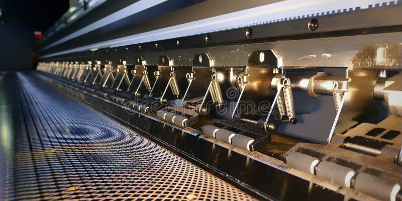 Large Printer Format Inkjet Working. Stock Photo - Image of printer ...