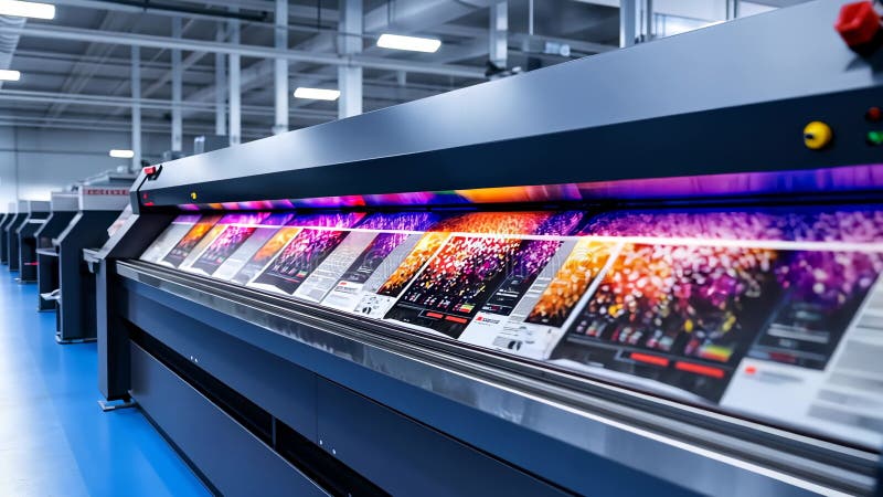 Continuous Feed Printing a Processing a of Roll Paper Large in Machine ...