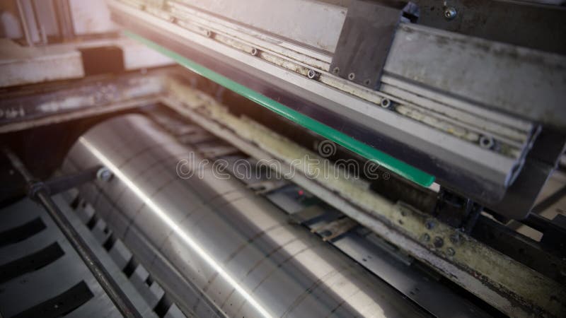 Large Printing Press. Typography Equipment Stock Photo - Image of ...