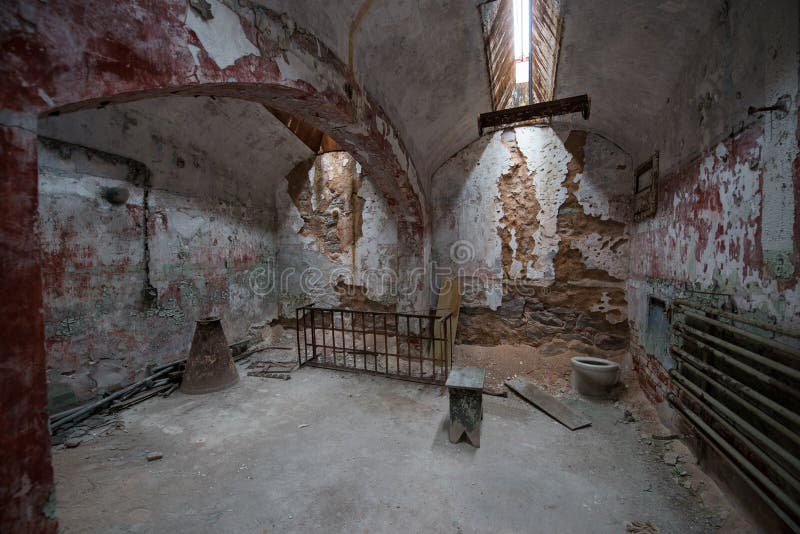 Large Prison Cell in Easter State Penitentiary Stock Photo - Image of ...
