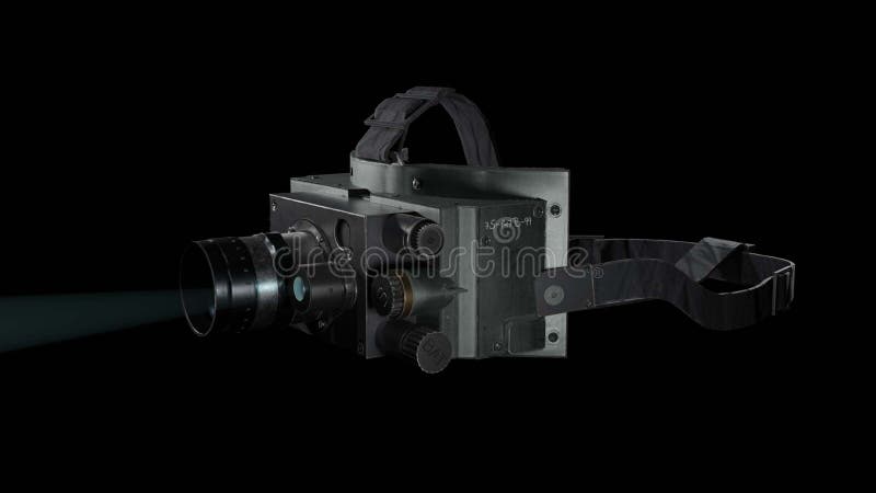 Large Professional Video Camera with a Bright Light Glinting Off Its ...