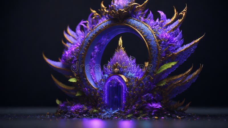 Large Purple Ring Showcases a Stunning and Intricate Pattern that ...