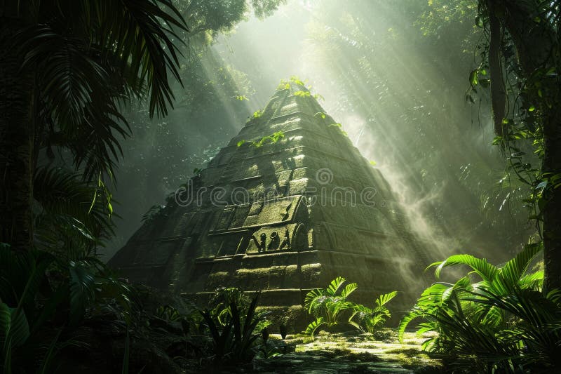 A Large Pyramid in the Middle of a Jungle, Mysterious Ancient Pyramid ...