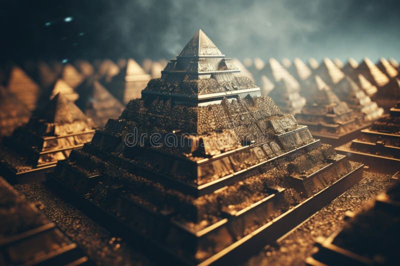 A Large Pyramid Stands Alone in a Green Field, Surrounded by No Other ...
