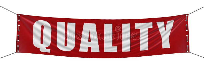 Large Quality Banner with Fabric Surface Texture Stock Illustration ...