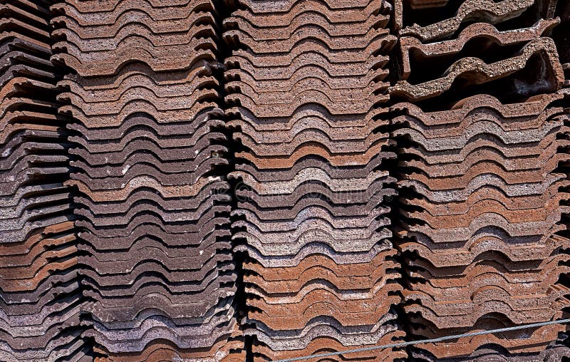 Stacked Roof Tiles stock image. Image of stacked, roof - 23418355