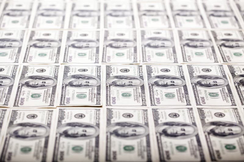 Rows of Franklin stock image. Image of green, concept - 29769117