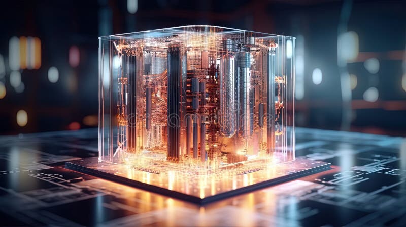 Large Quantum Computer in the Future, Many Details, Sophisticated ...