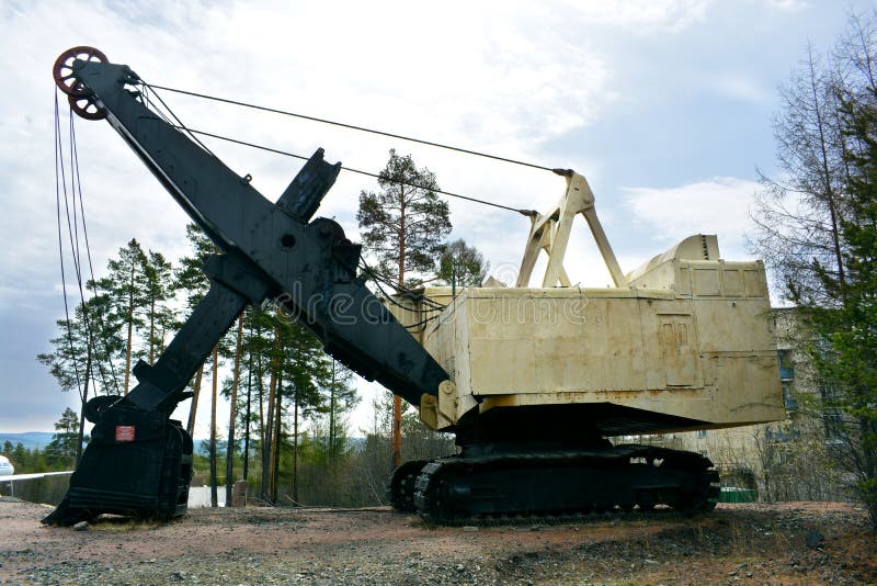 Large quarry excavator stock image. Image of excavating - 93480275