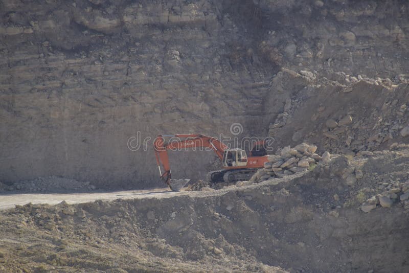 Large Quarry for Gravel Mining, Sand and Clay. Mining Machines and ...
