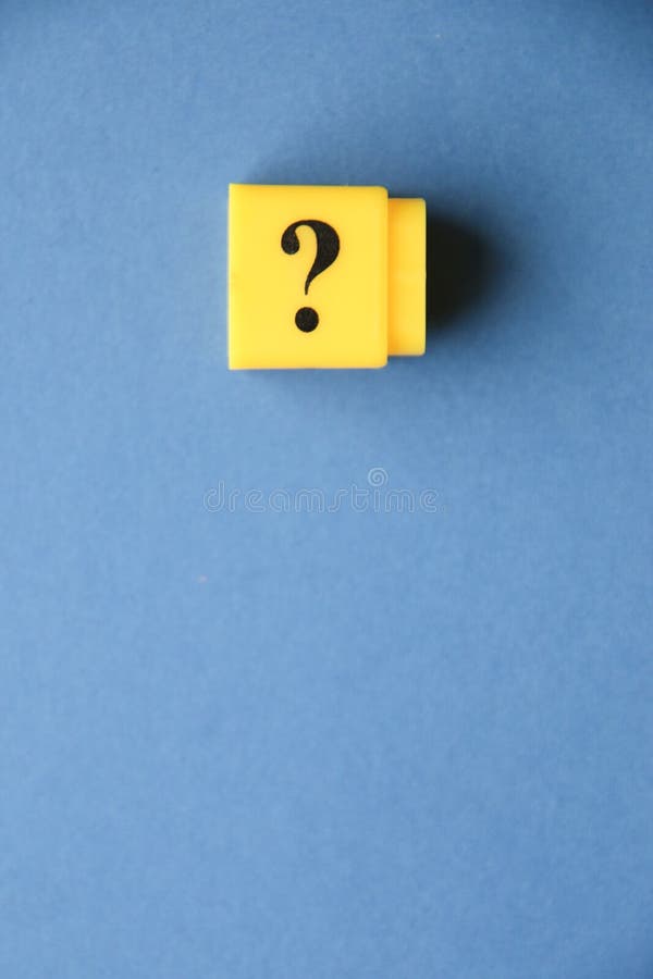 Question Mark on a Blue Background Stock Photo - Image of large, secret ...