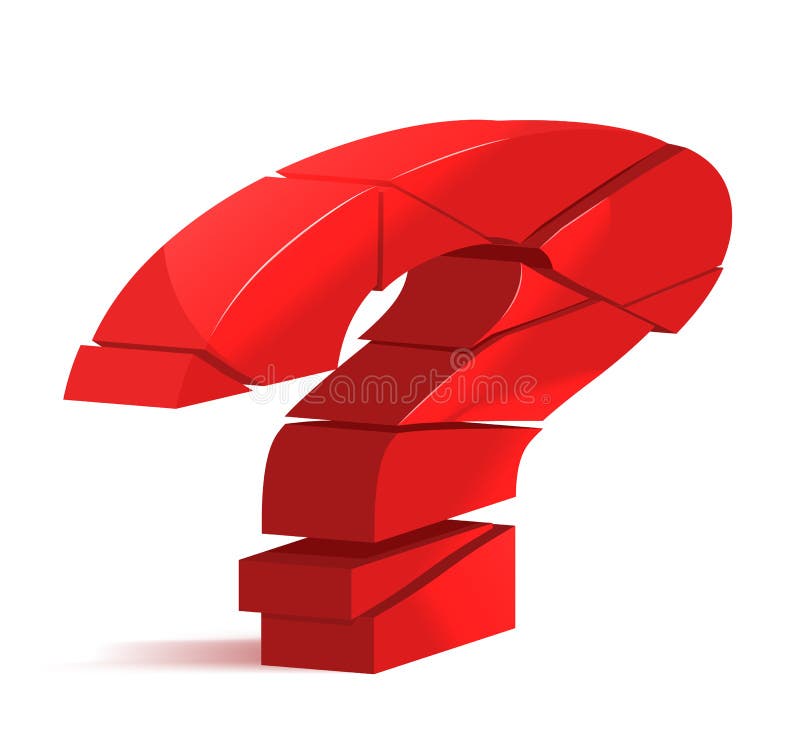 Large question mark stock vector. Illustration of white - 234335854