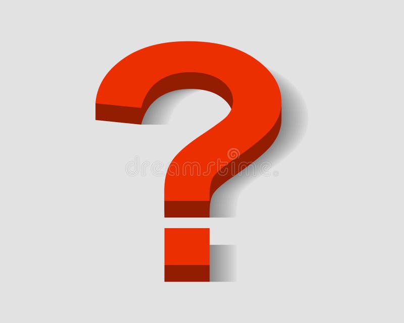 Large Question Mark. Searching for Answer Stock Vector - Illustration ...