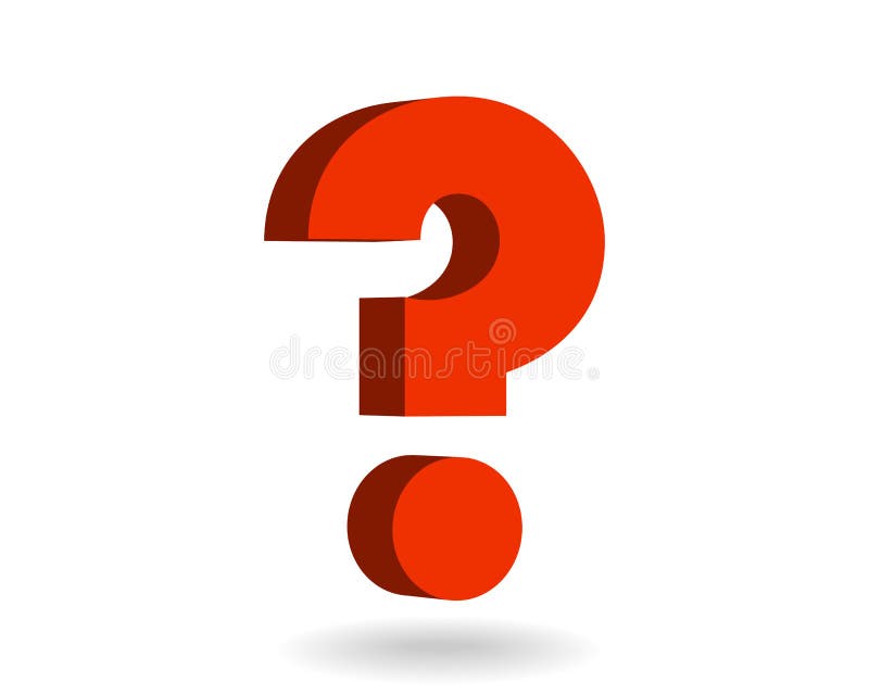Large Question Mark. Searching for Answer Stock Vector - Illustration ...