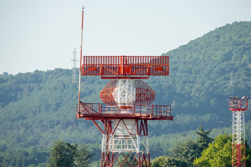 Radar tower stock image. Image of satellite, navigation - 83264657