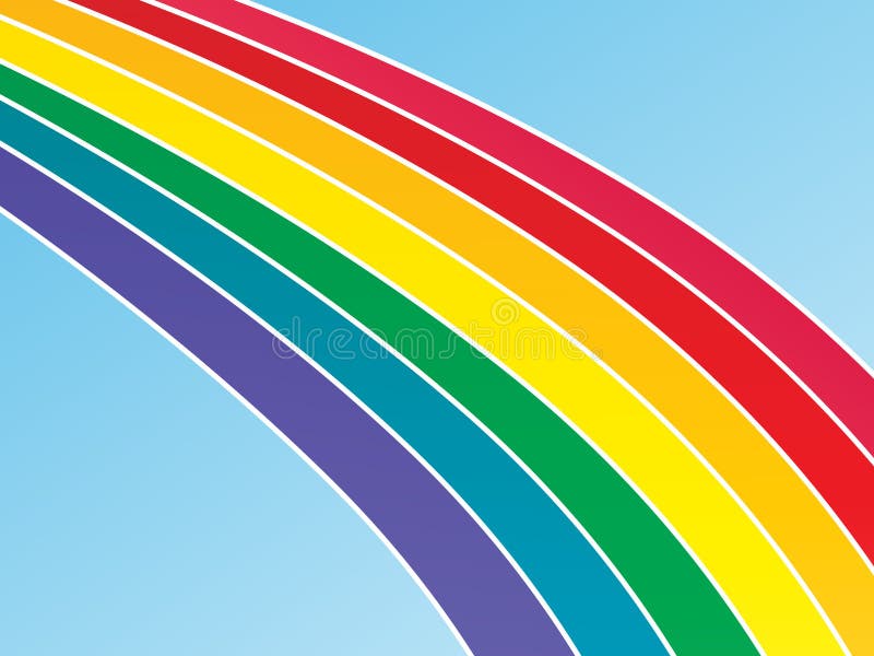 Large Rainbow Background Picture. Image: 4293748