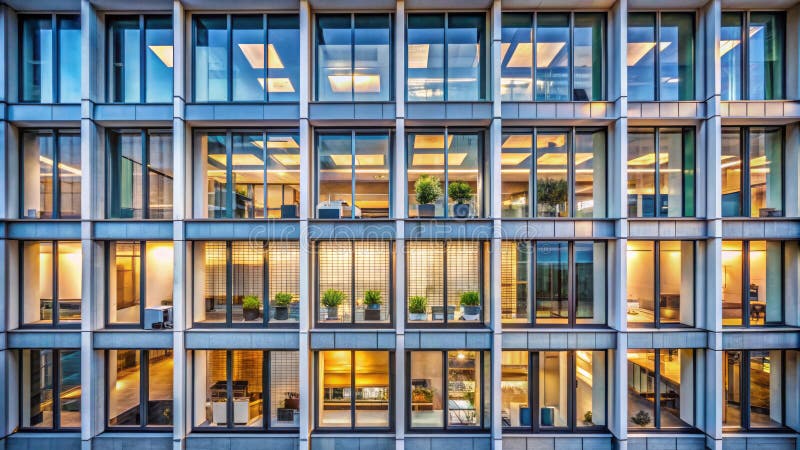 Large Rectangular Aluminum Windows Panoramic City Views Optimized ...