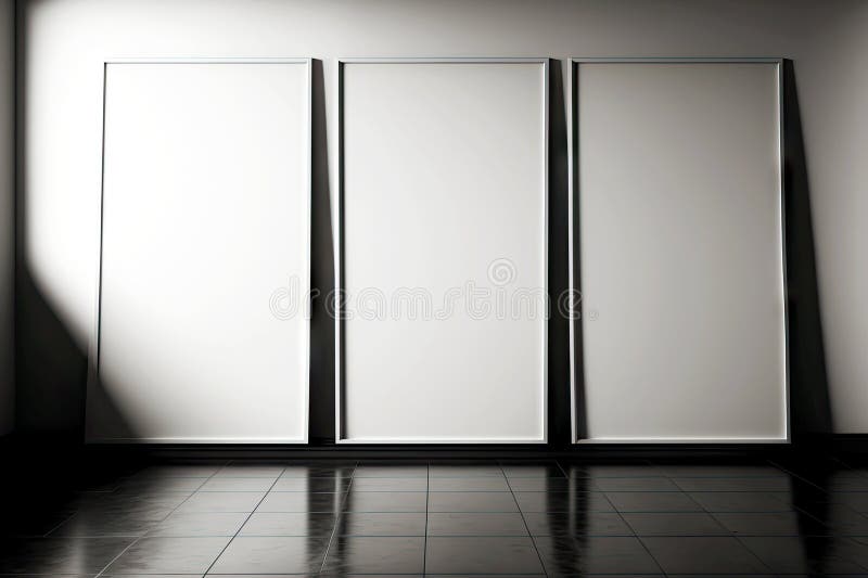 Large Rectangular Picture Frame Mockup for Paintings and Decorations ...