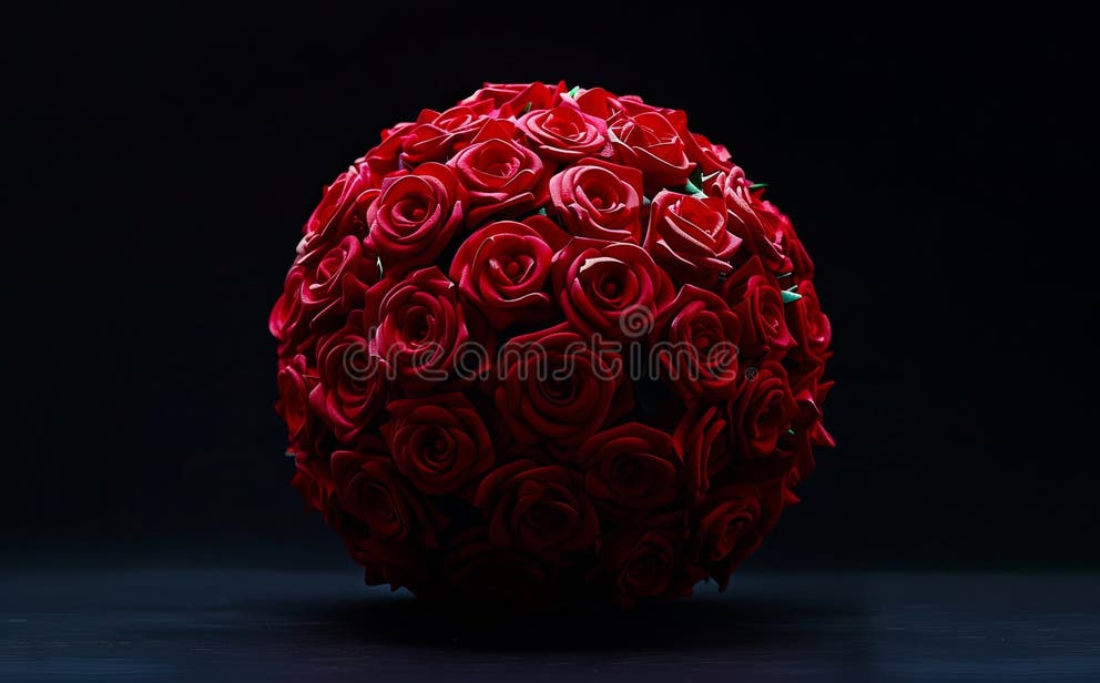 A large red ball of roses stock photo. Image of iceberg - 326396542