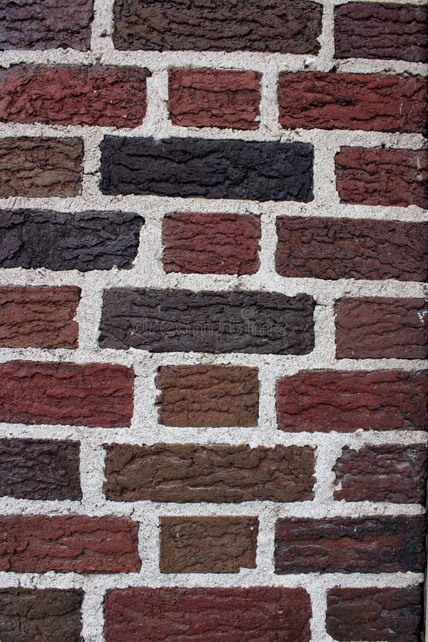 Large Red, Brown and Black Bricks with Rough, Gritty Surface in ...