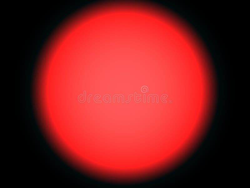 Large Red Circle on a Black Background Stock Illustration ...