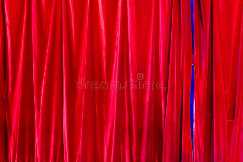 A Large Red Curtain on the Stage As a Backdrop Stock Photo - Image of ...