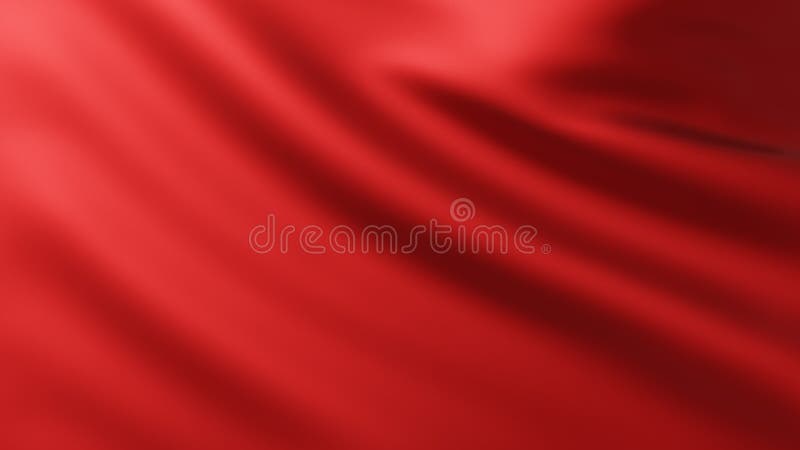Large Red Flag Fullscreen Background in the Wind Stock Illustration ...