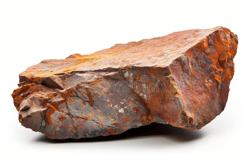Large Red Rust Rock Stones Isolated on a Transparent Background ...