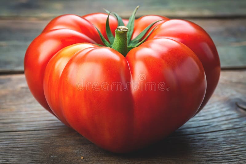 Red Tomato in the Shape of a Heart Stock Illustration - Illustration of ...