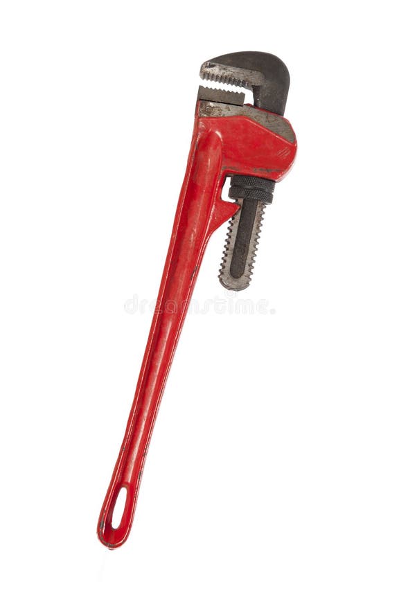 Large Red Wrench stock image. Image of heavy, machine - 16606173